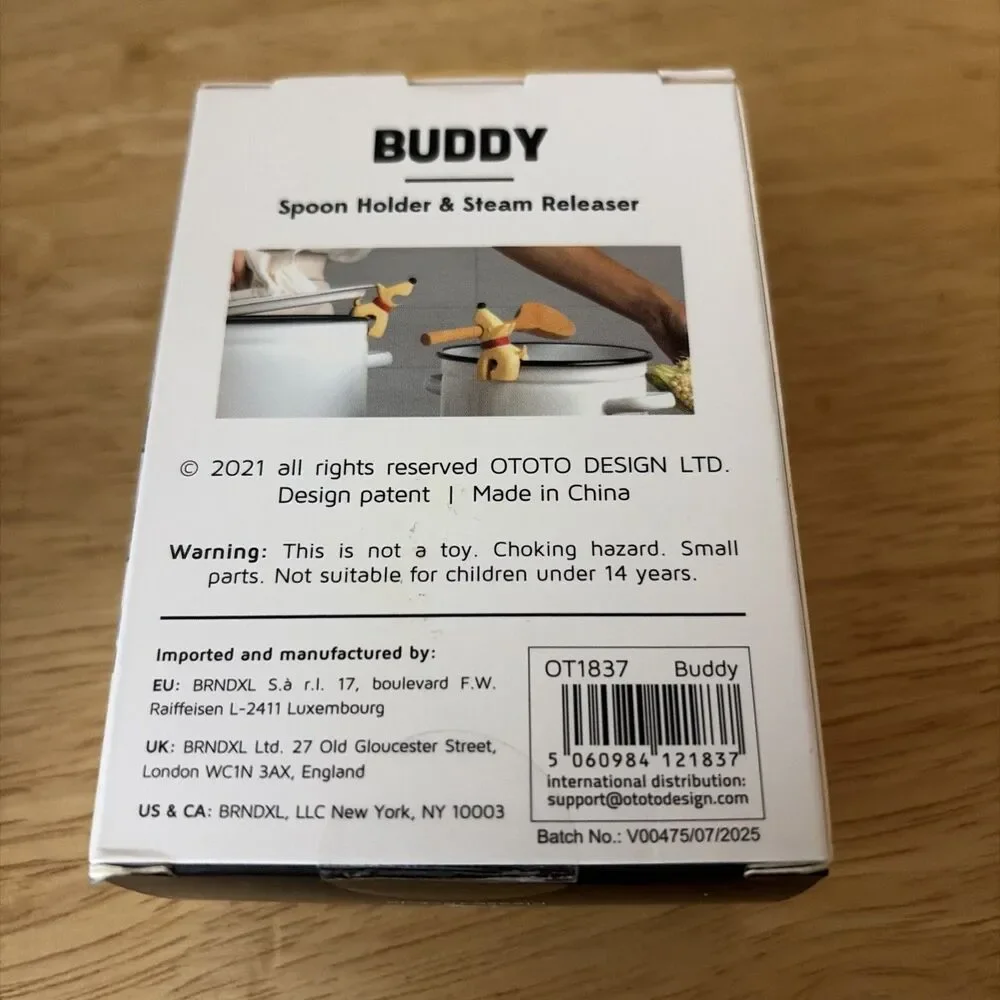 Ototo | Kitchen | Ototo Buddy The Dog Tan Spoon Holder Steam Releaser ...